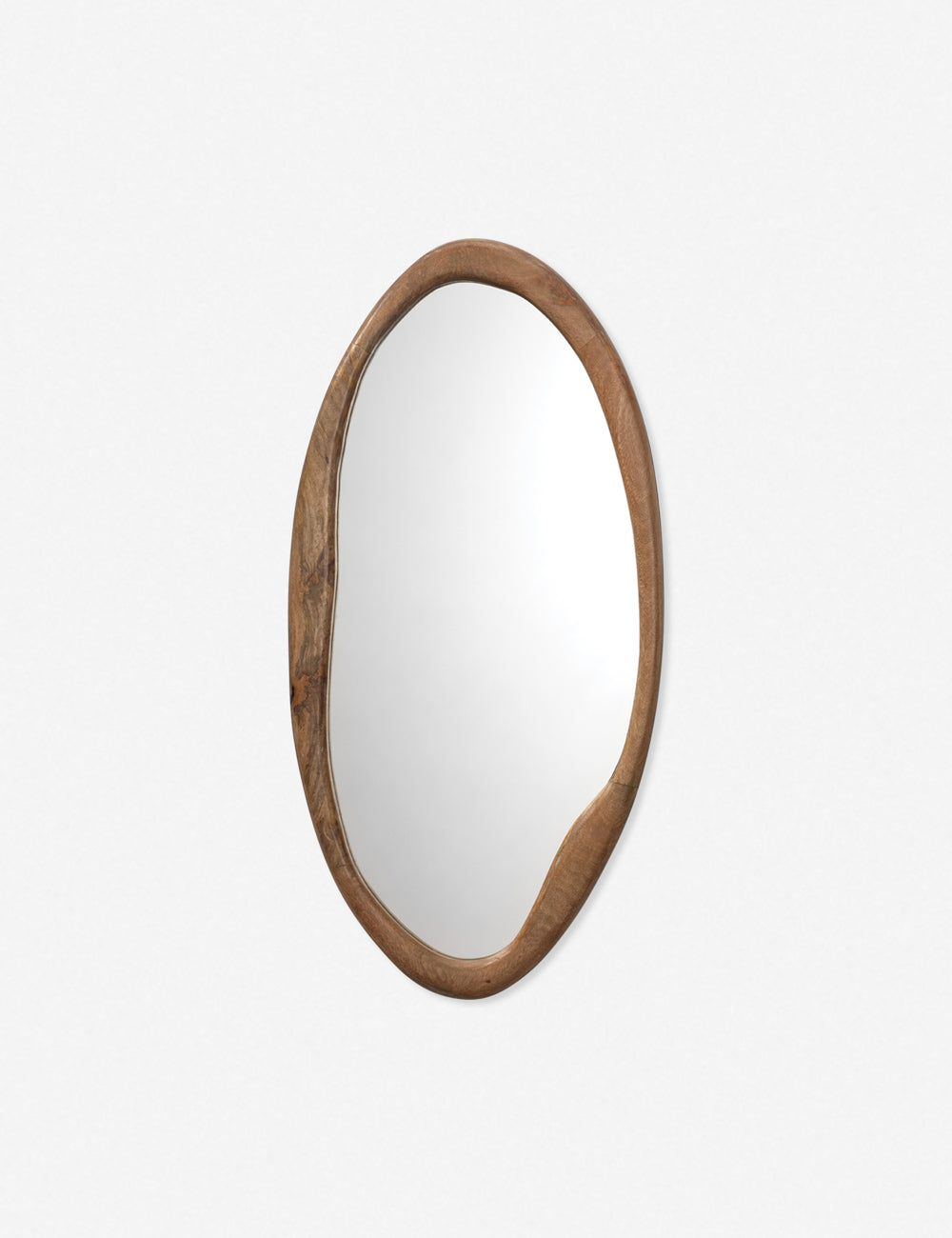 Hidden Hills Wood-Framed Oval Mirror