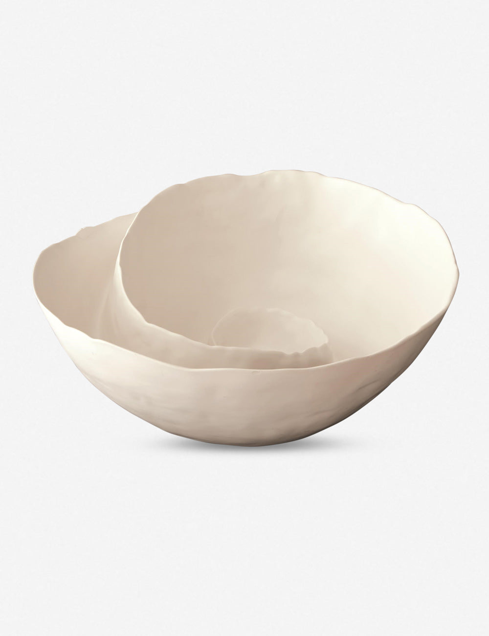 Helix White Ceramic Bowl