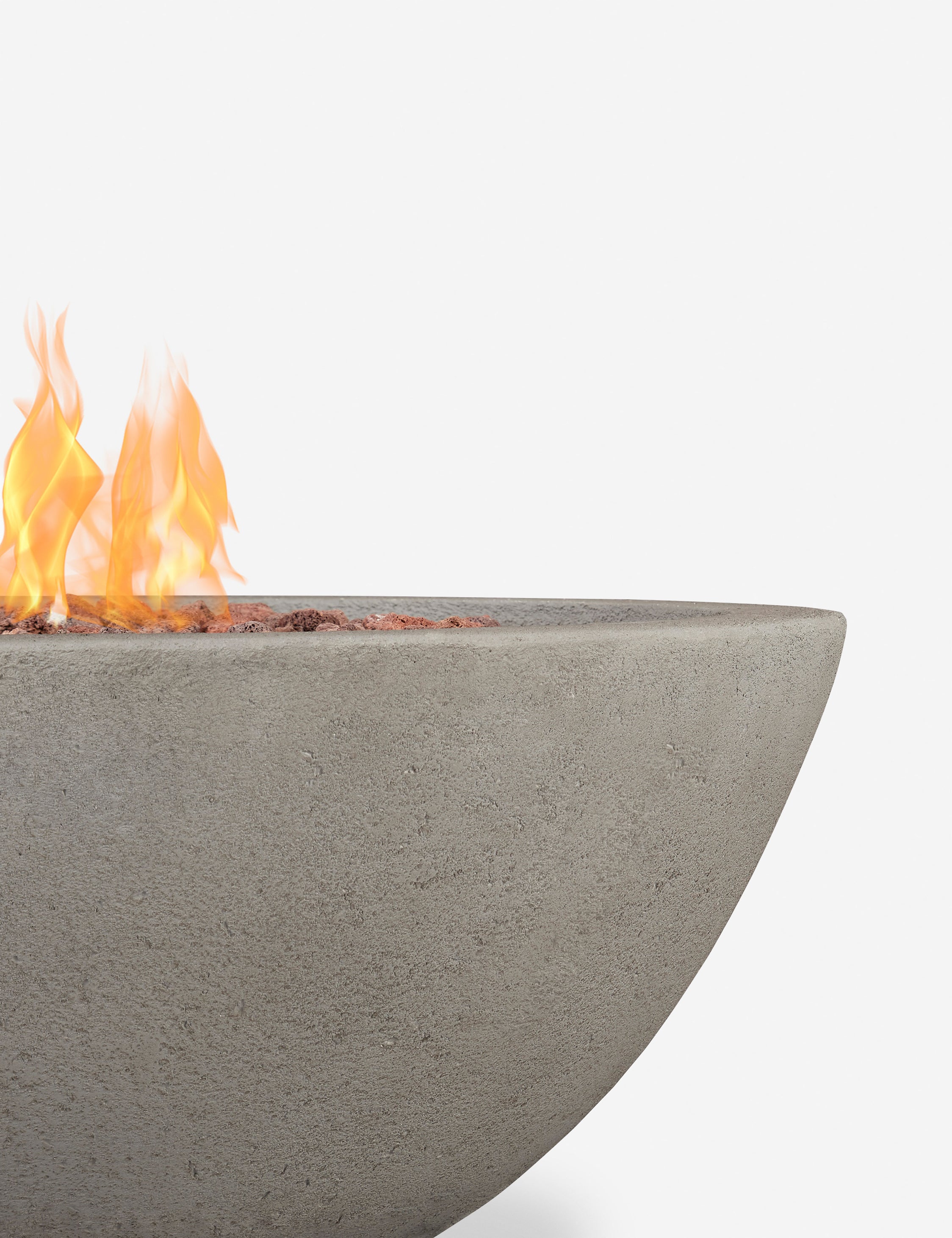 Fernanda Concrete Push-Button Fire Bowl