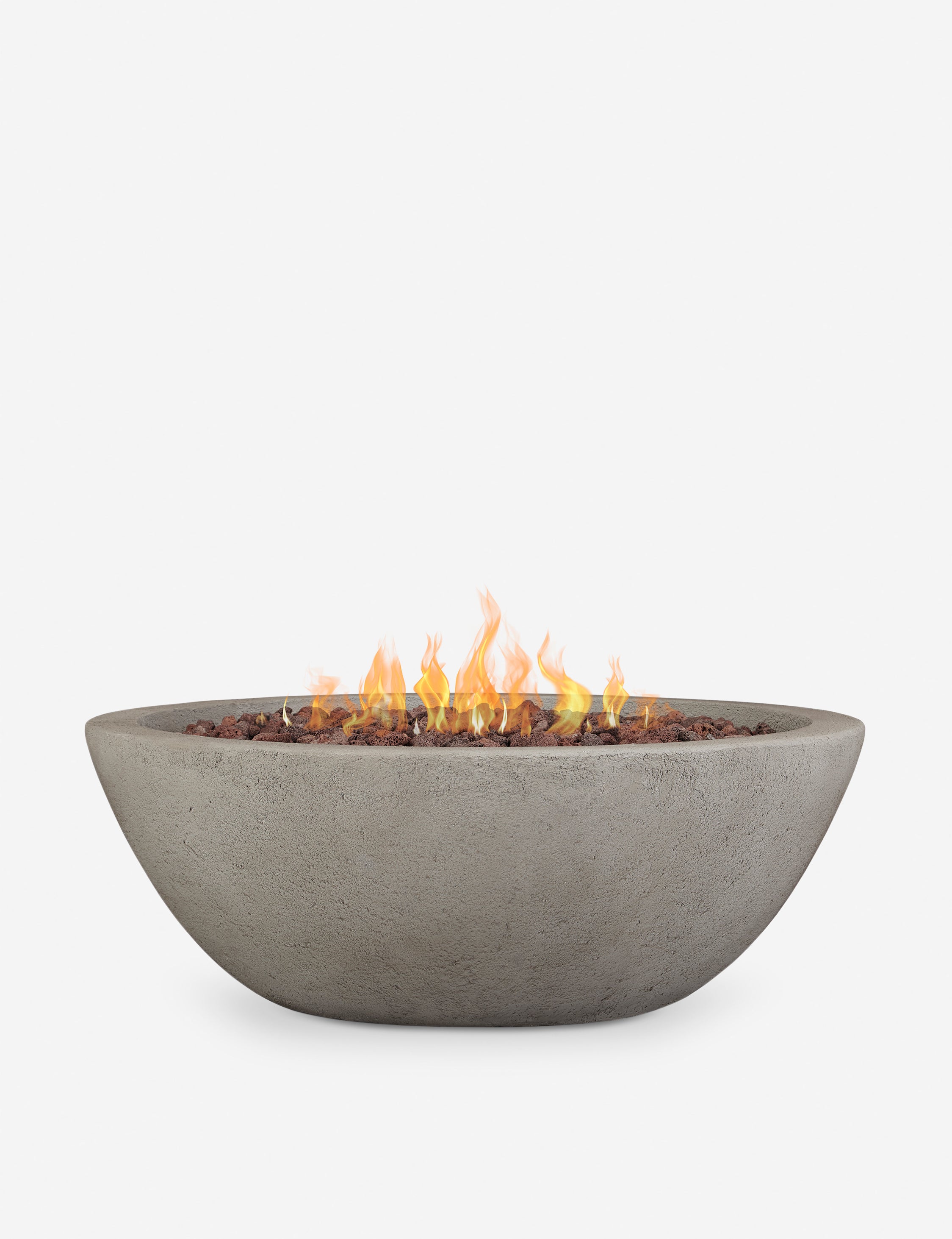 Fernanda Concrete Push-Button Fire Bowl