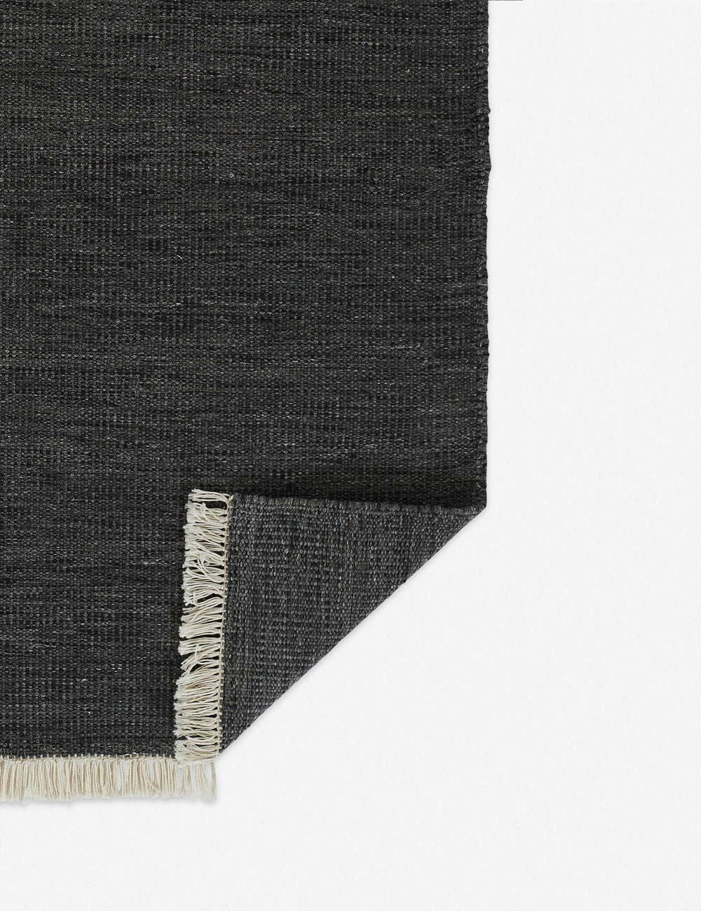 Maxi Monochromatic Fringed Indoor/Outdoor Rug