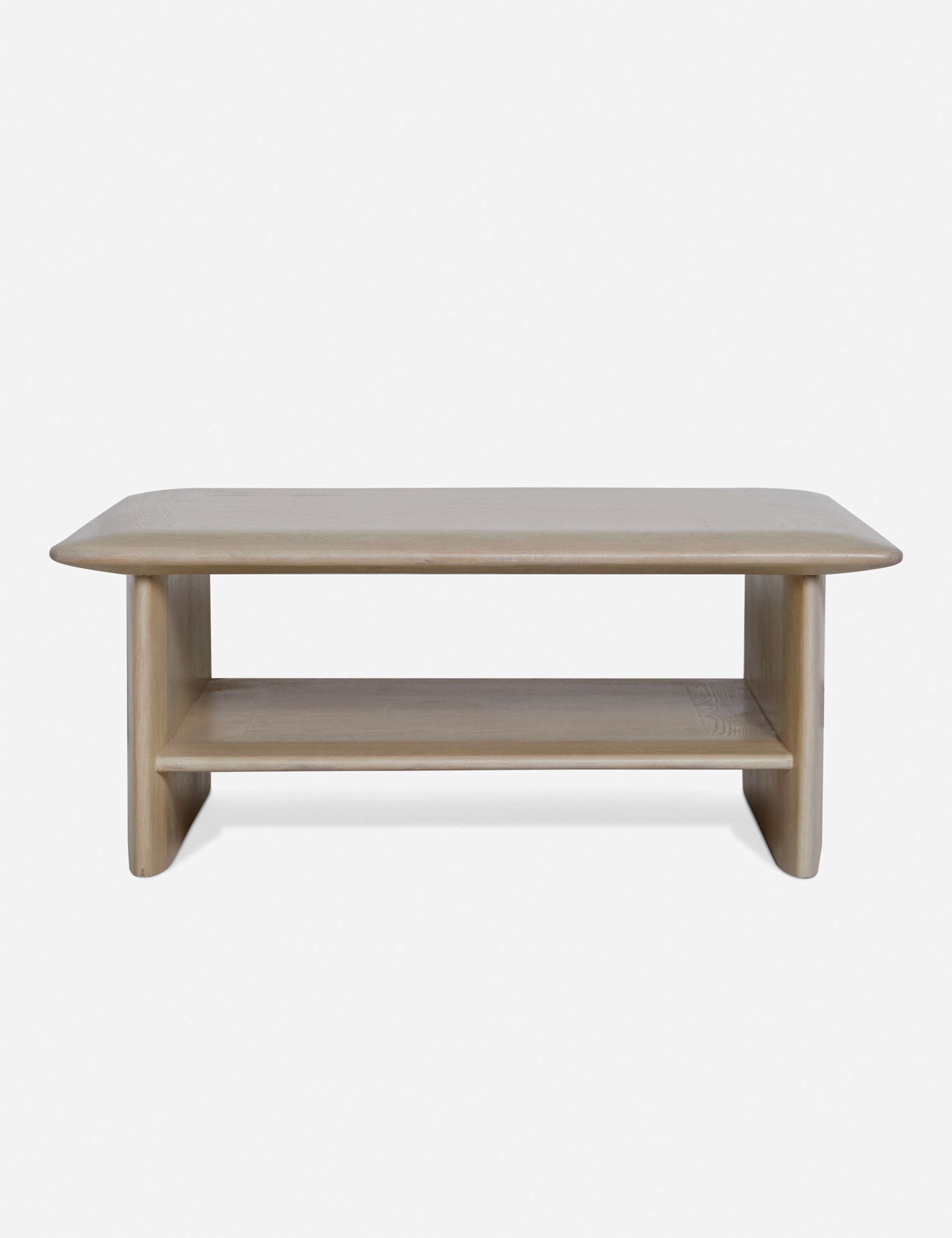 Cedro Large Minimlaist Coffee Table With Shelf