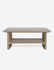 Cedro Large Minimlaist Coffee Table With Shelf
