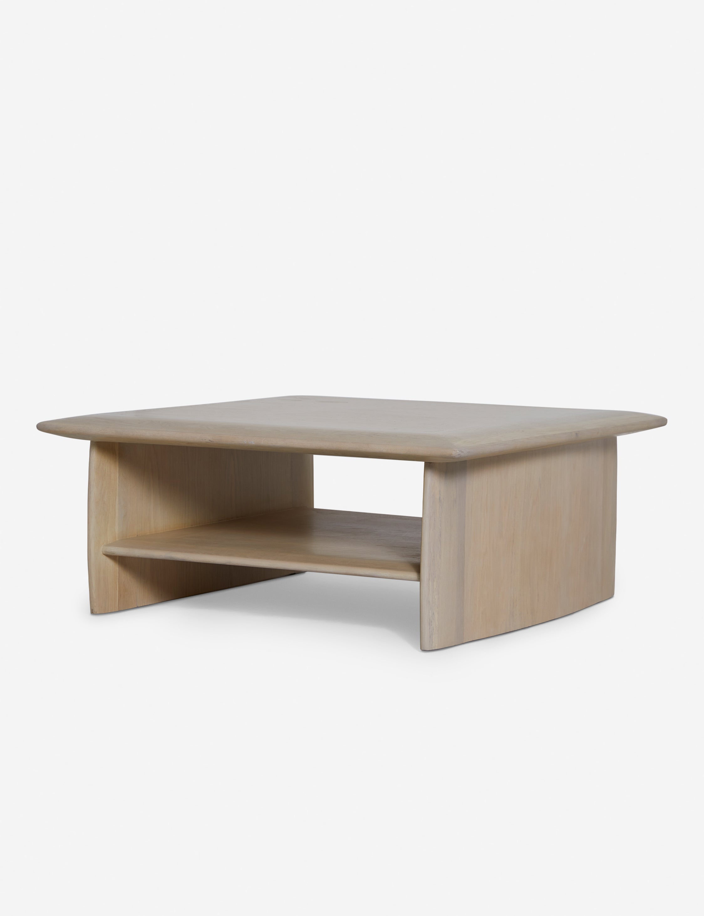 Cedro Large Minimlaist Coffee Table With Shelf