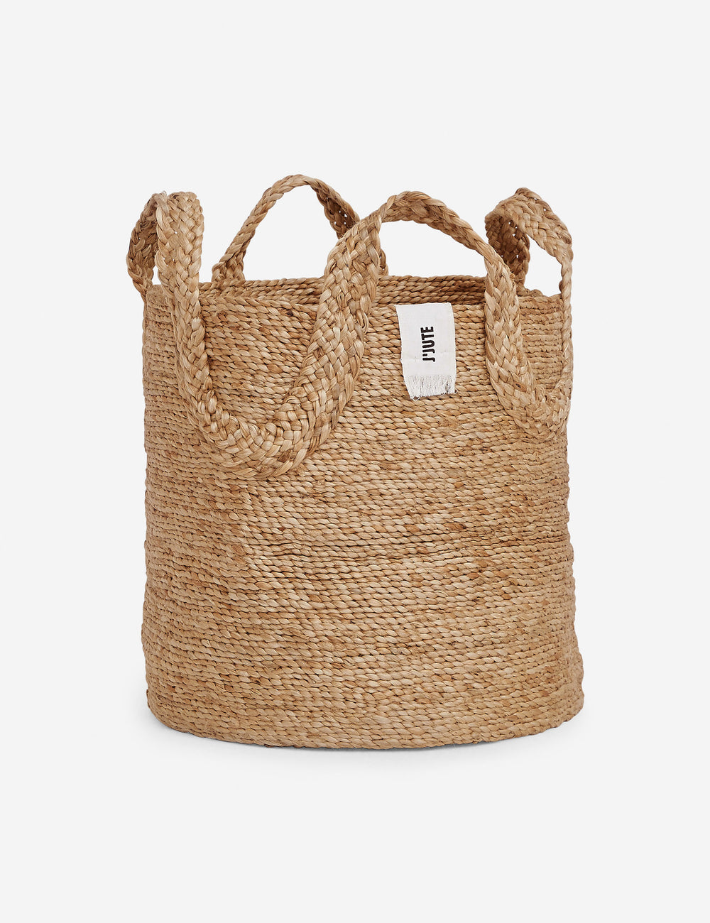 Ecole Tall Woven Jute Basket by J'Jute