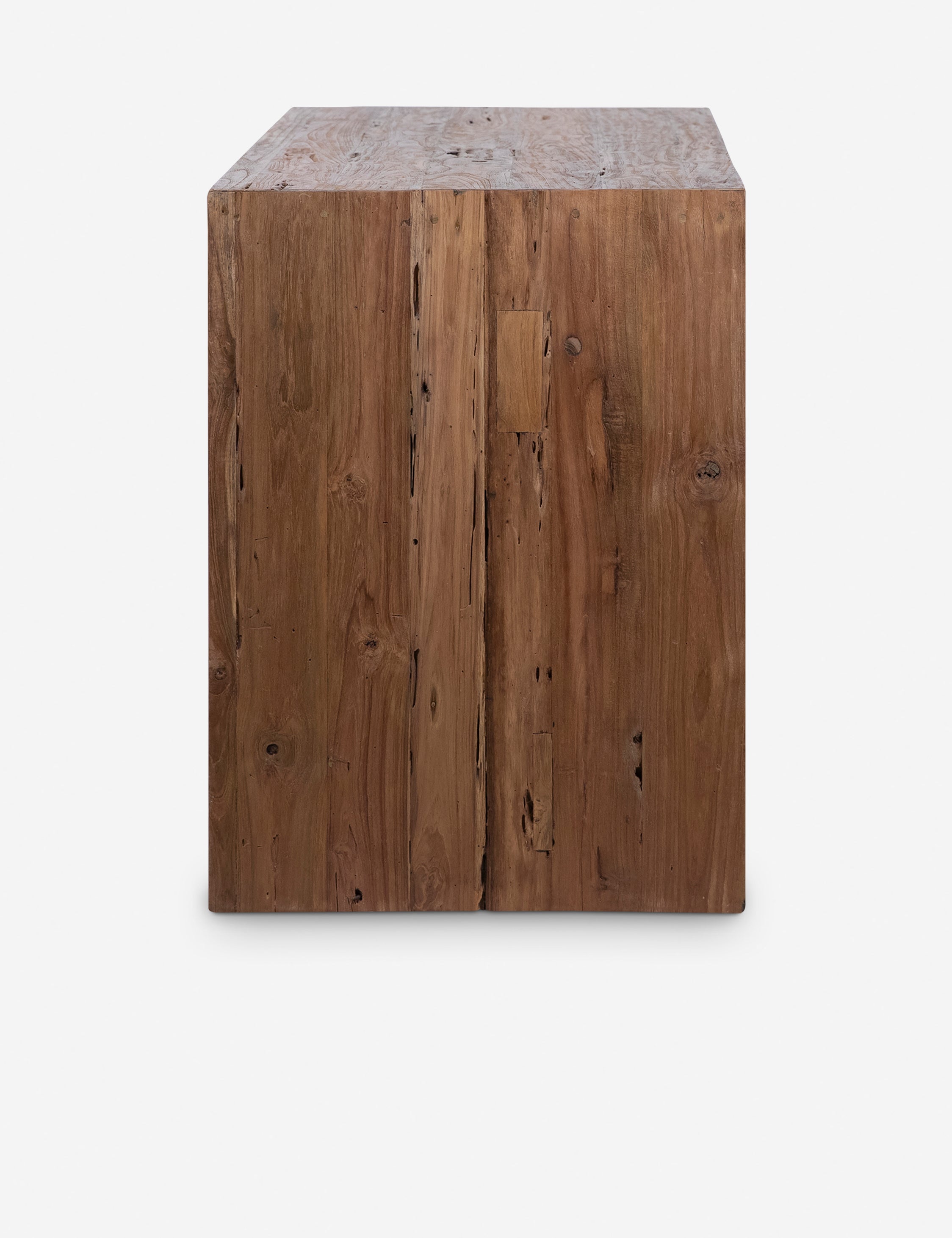 Benton Reclaimed Teak Wood Waterfall Desk