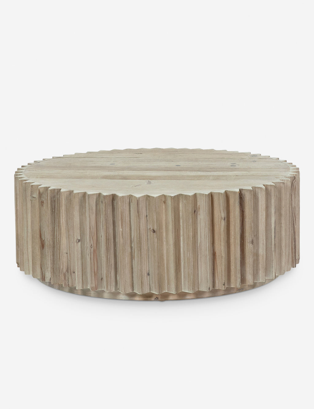 Rikesh Reclaimed Pine Wood Round Coffee Table