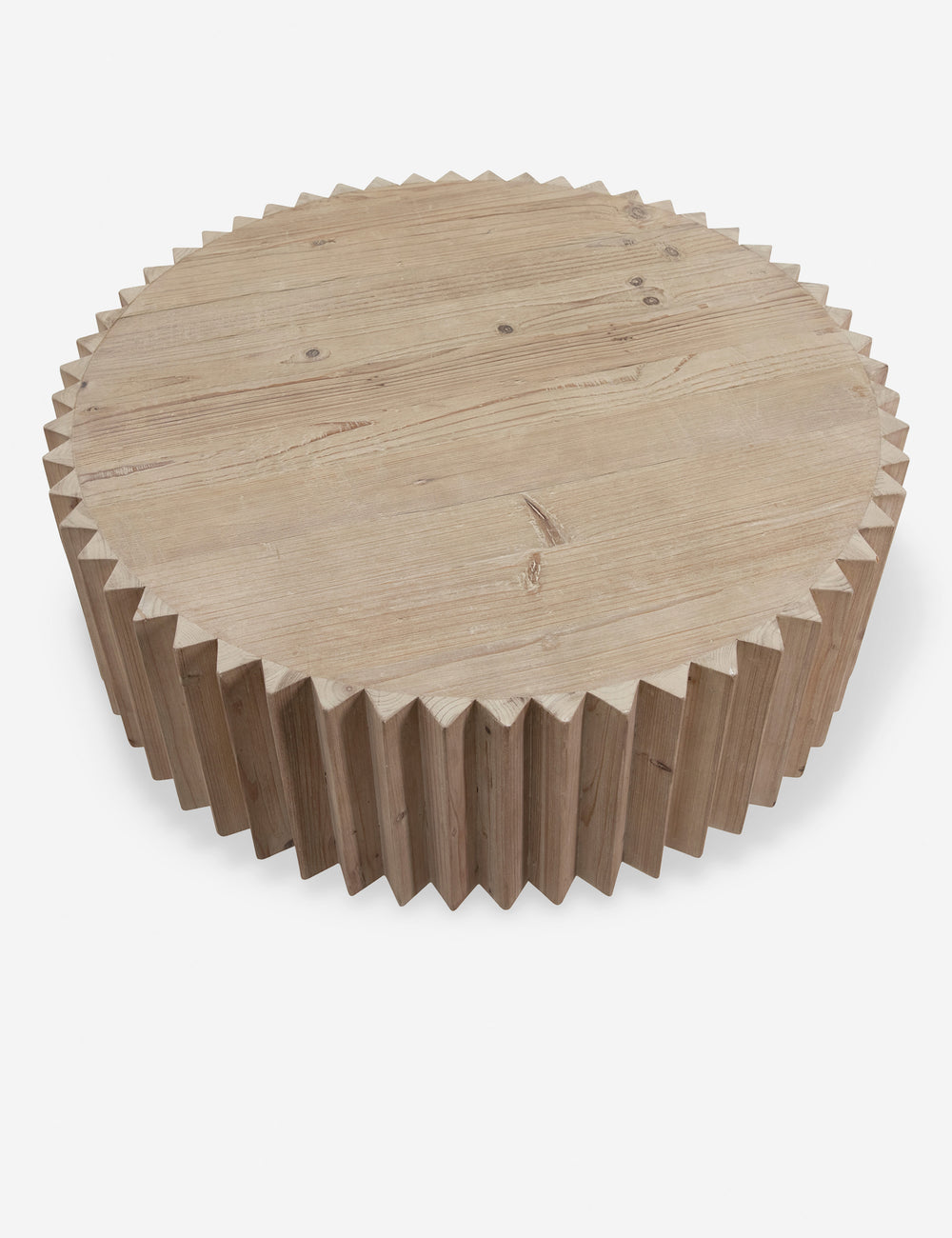Rikesh Reclaimed Pine Wood Round Coffee Table