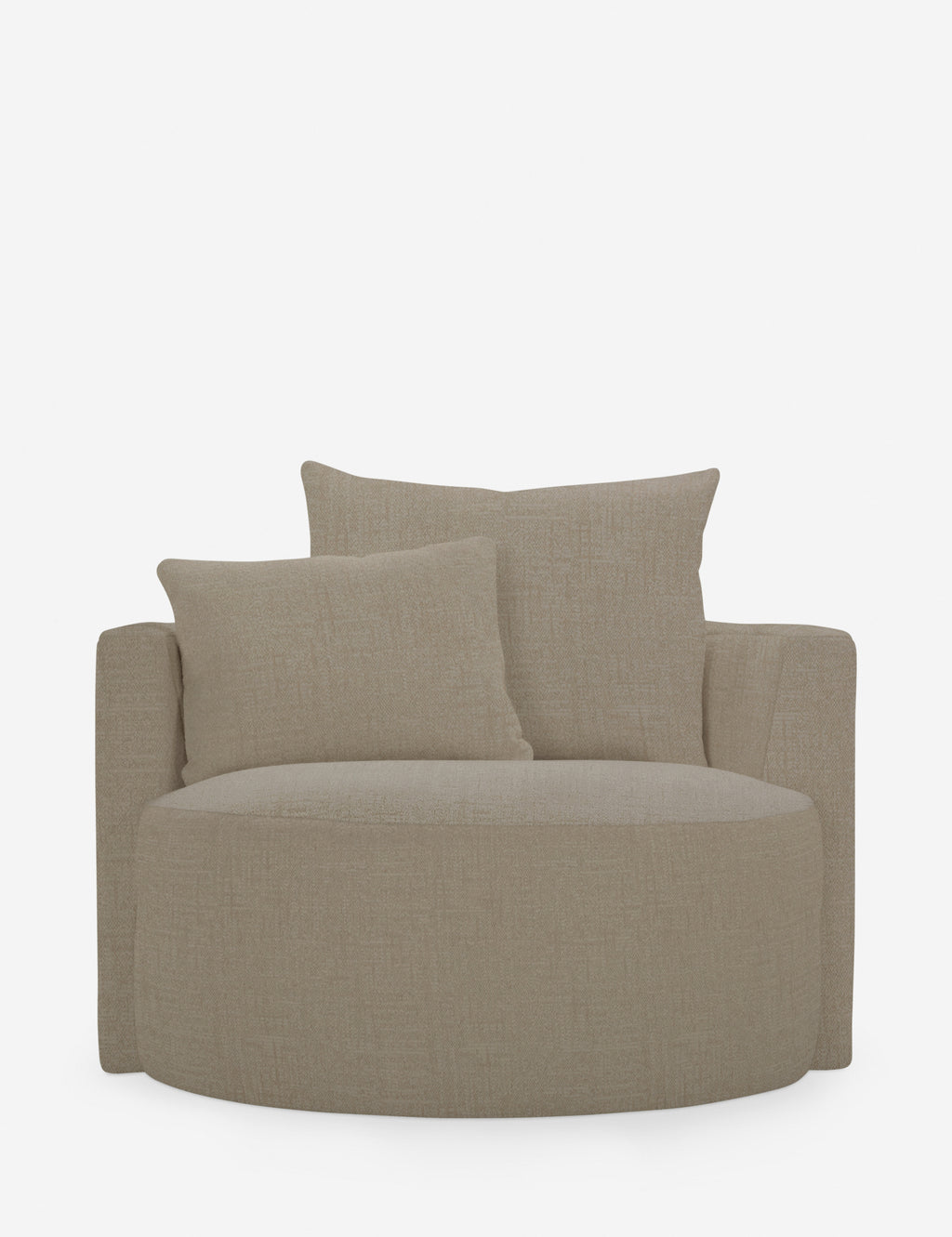 Dawson Oversized Slipcover Swivel Chair