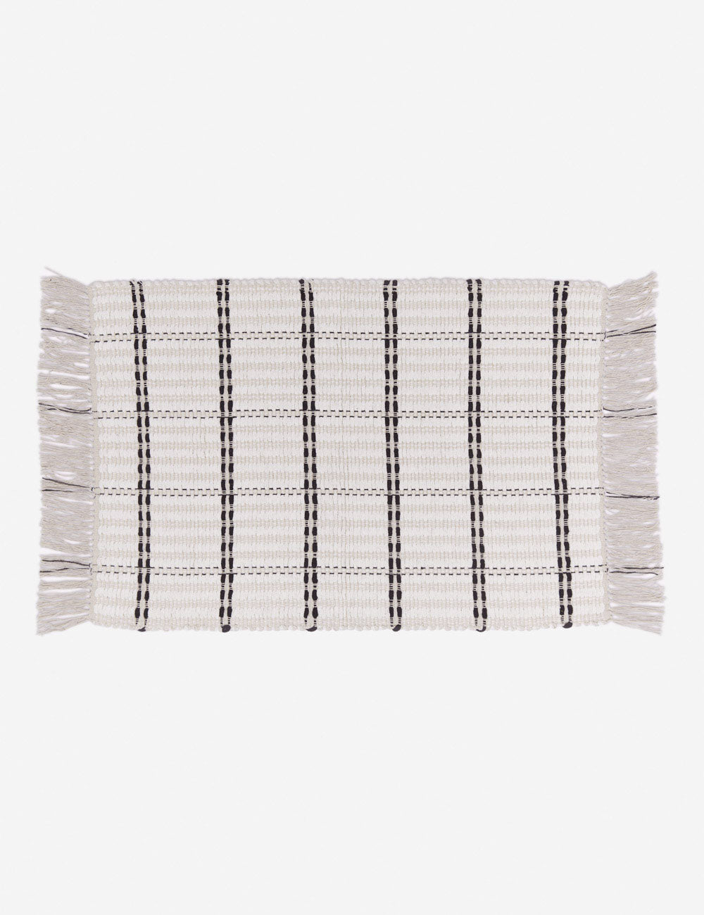 Elin Handwoven Cotton Fringed Mat