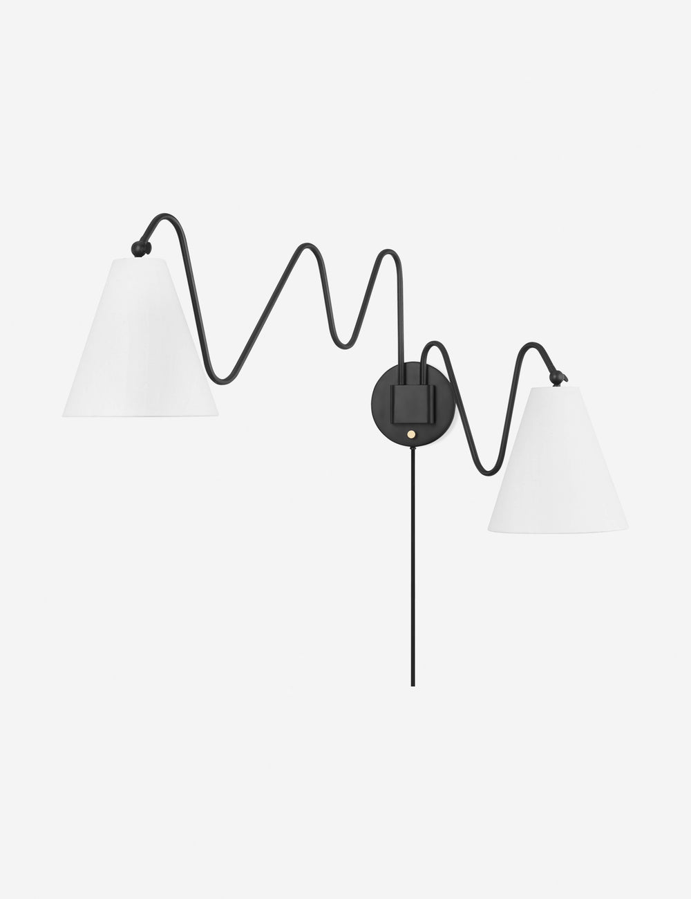 Dellon Curved Plug-In Wall Sconce