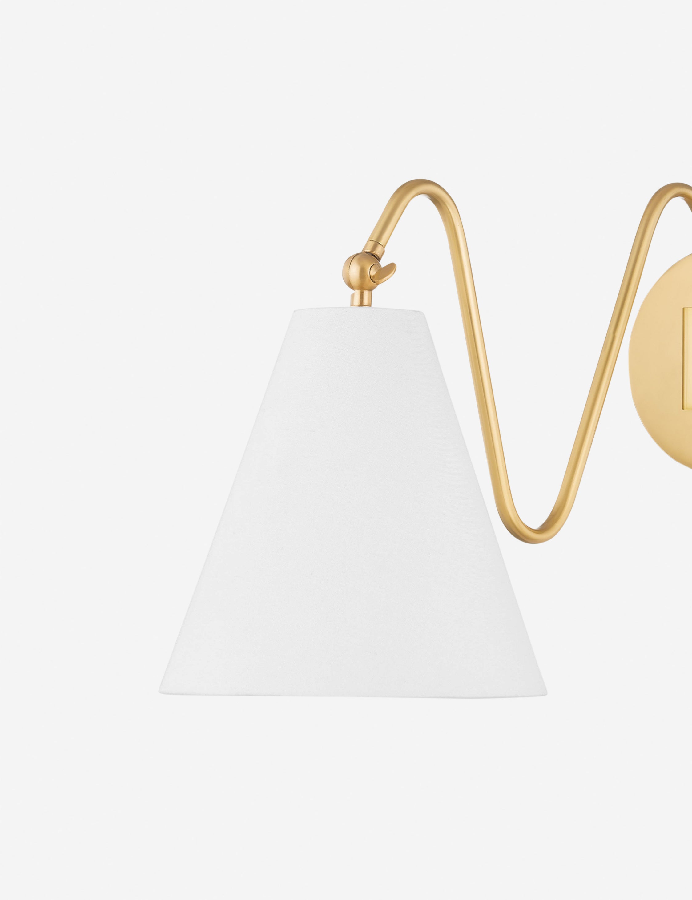 Dellon Curved Plug-In Wall Sconce