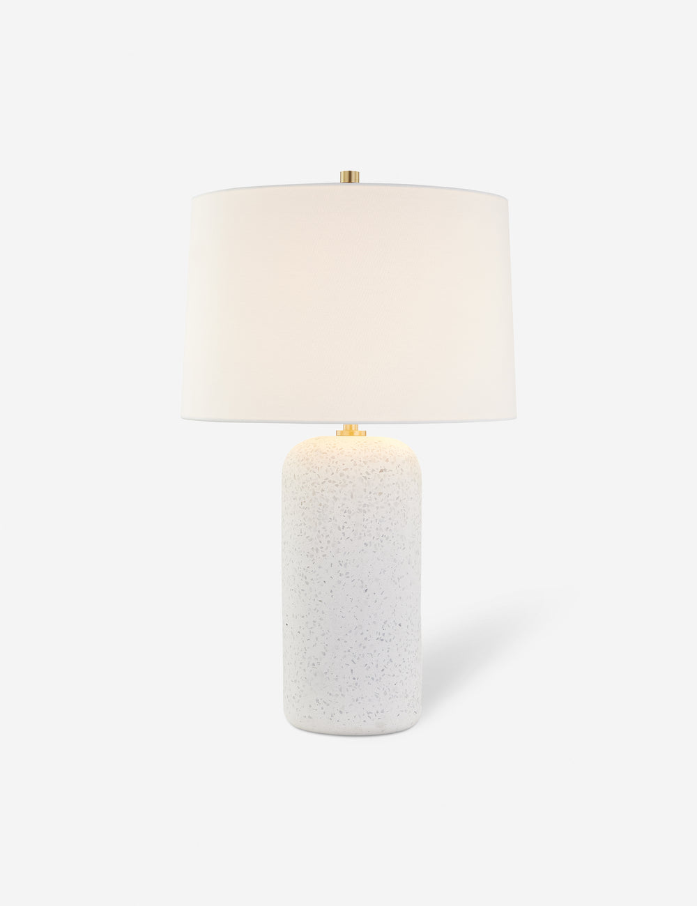 Serrano Blue-Gray Terrazzo + Brass Table Lamp