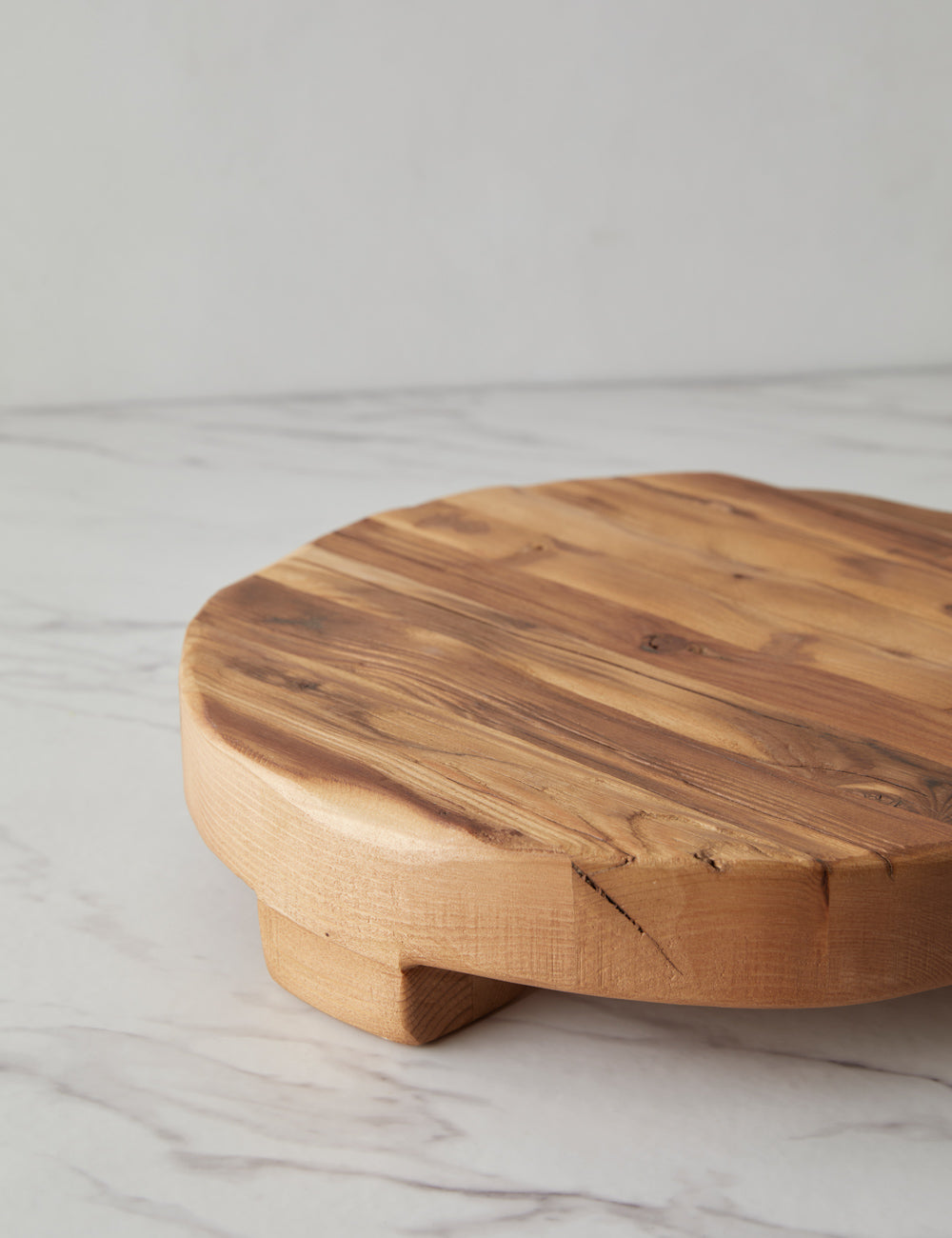 Classic Round Reclaimed Wood Trivet