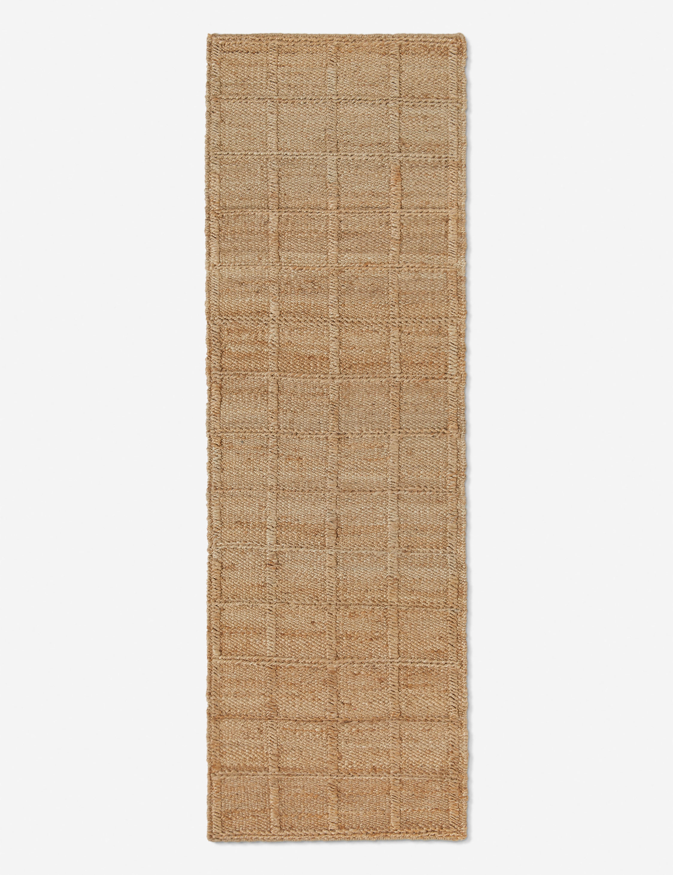 Harper Braided Jute Grid Rug by Jake Arnold