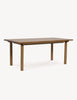 Hewitt Extendable Oak Wood Dining Table