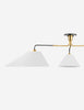 Tuen Black + Brass Modern Chandelier