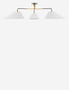 Tuen Black + Brass Modern Chandelier