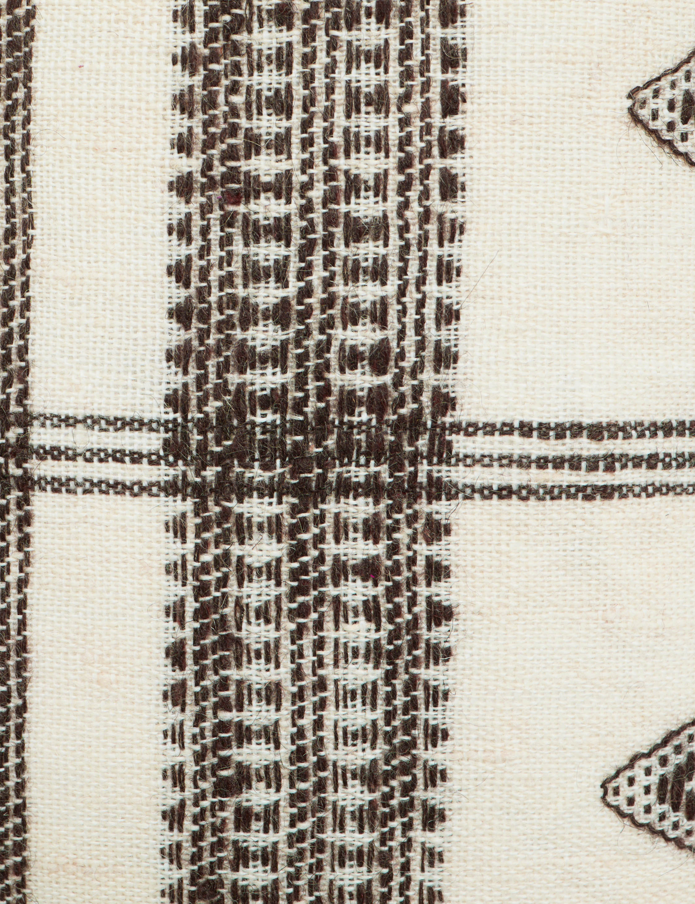 Kavia Handmade Geometric Wool Throw Pillow