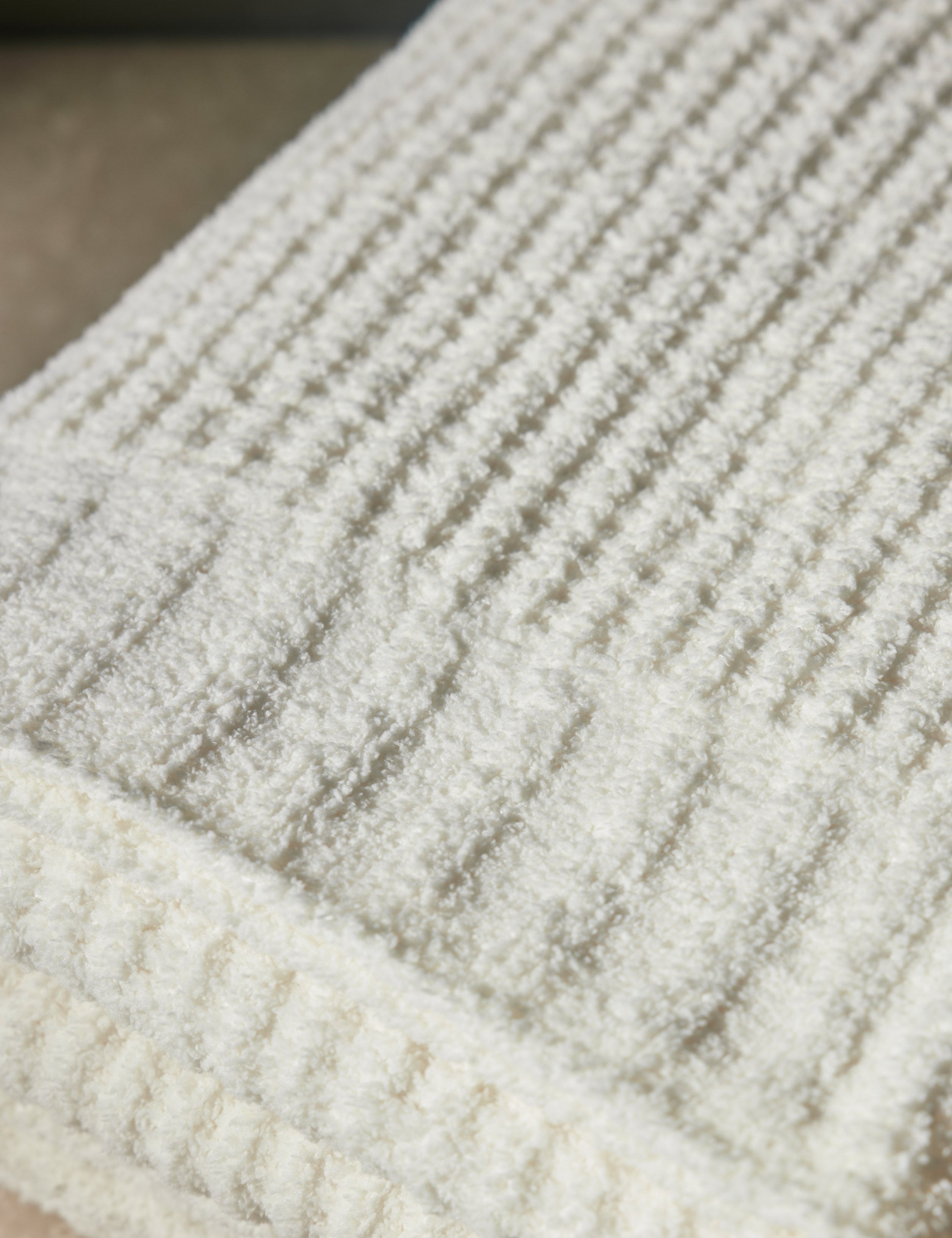 Knit Waffle Weave Throw Blanket by Kashwere