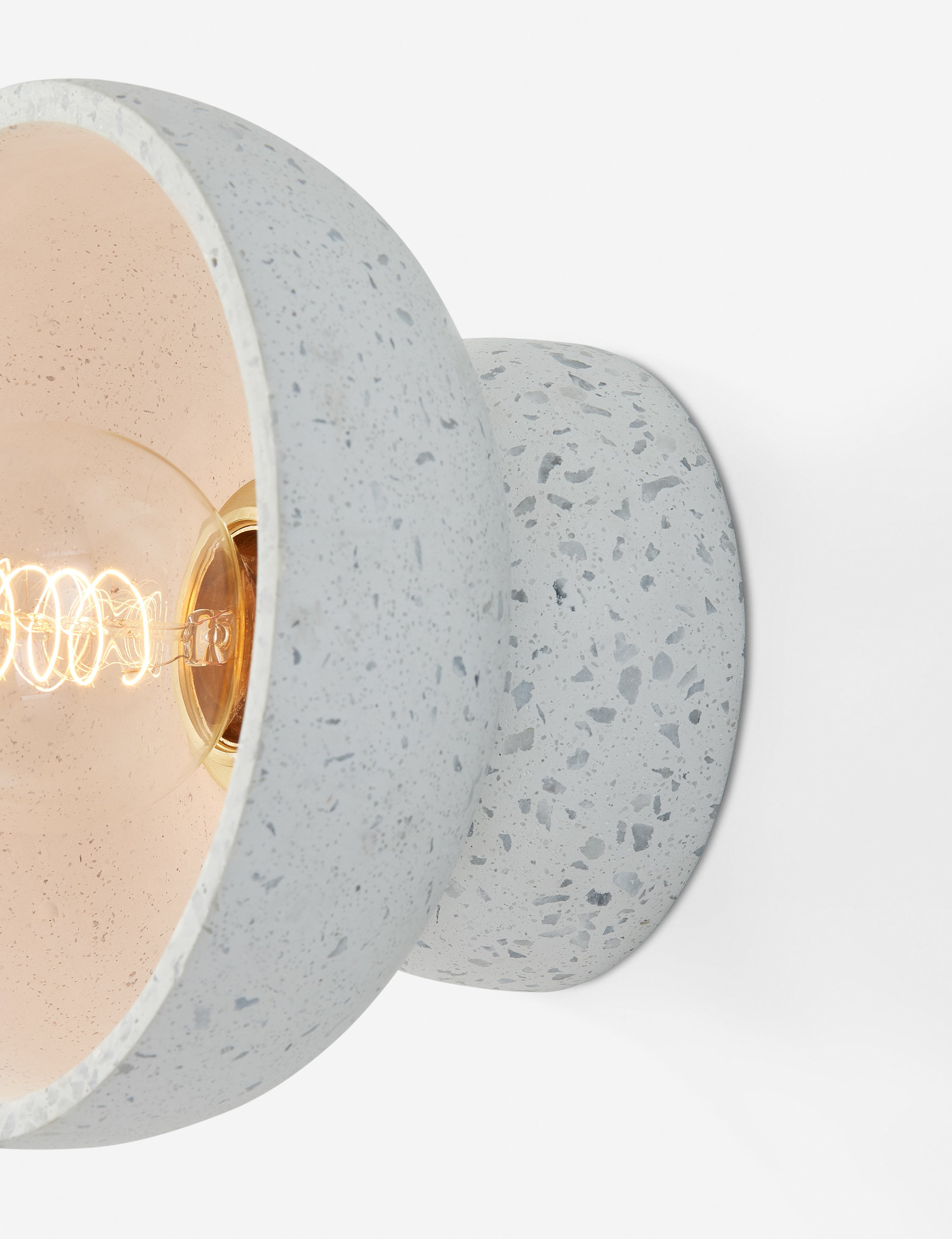 Serrano Blue-Gray Terrazzo Wall Sconce