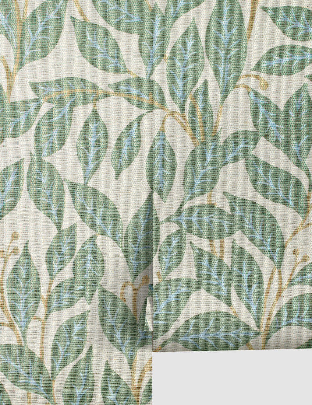 Orchard Leaves Grasscloth Wallpaper by Wallshoppe