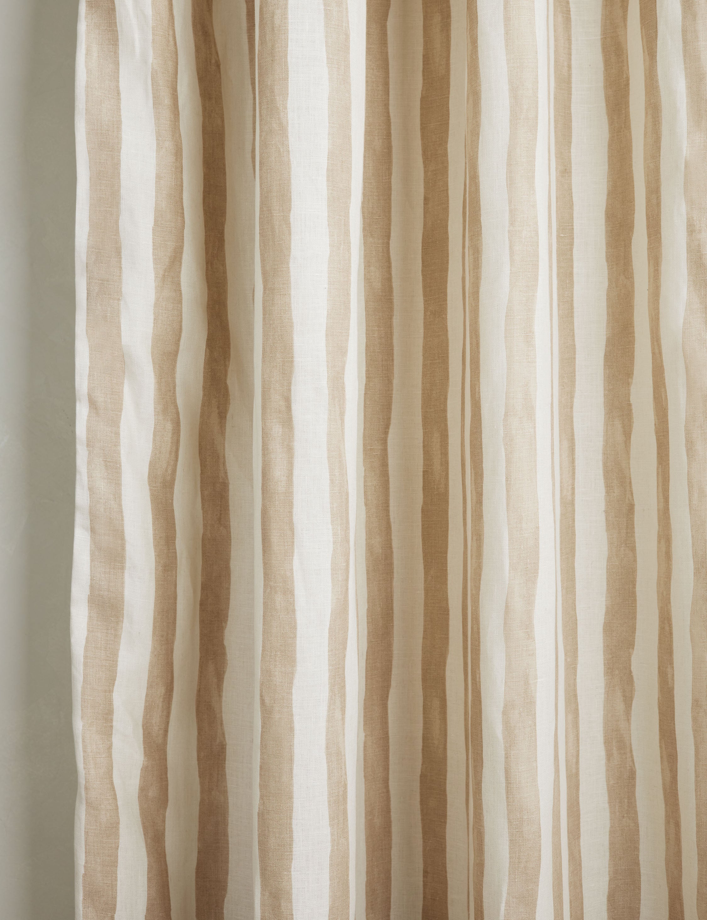 Painterly Stripe Linen Curtain Panel by Sarah Sherman Samuel