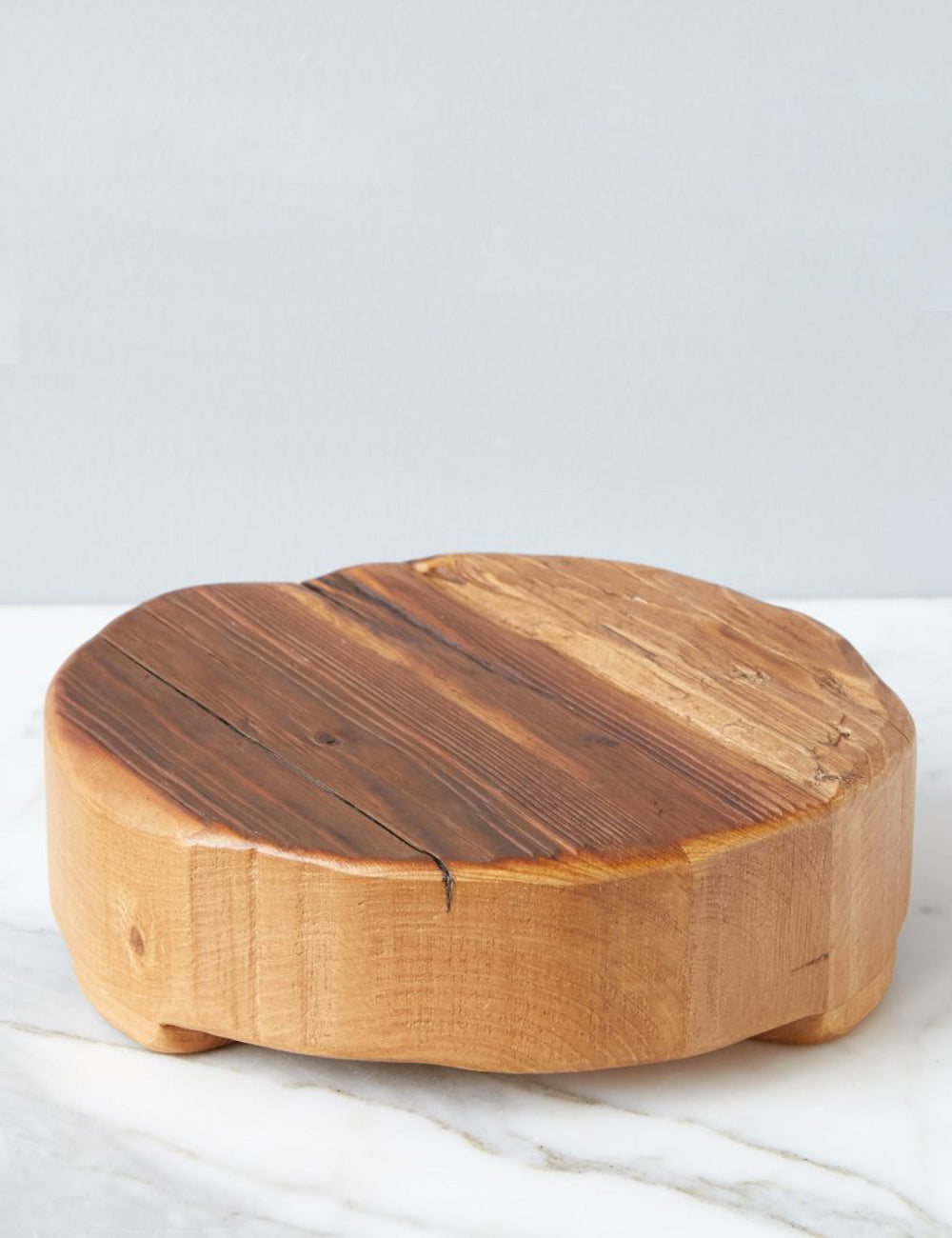 Classic Round Reclaimed Wood Trivet