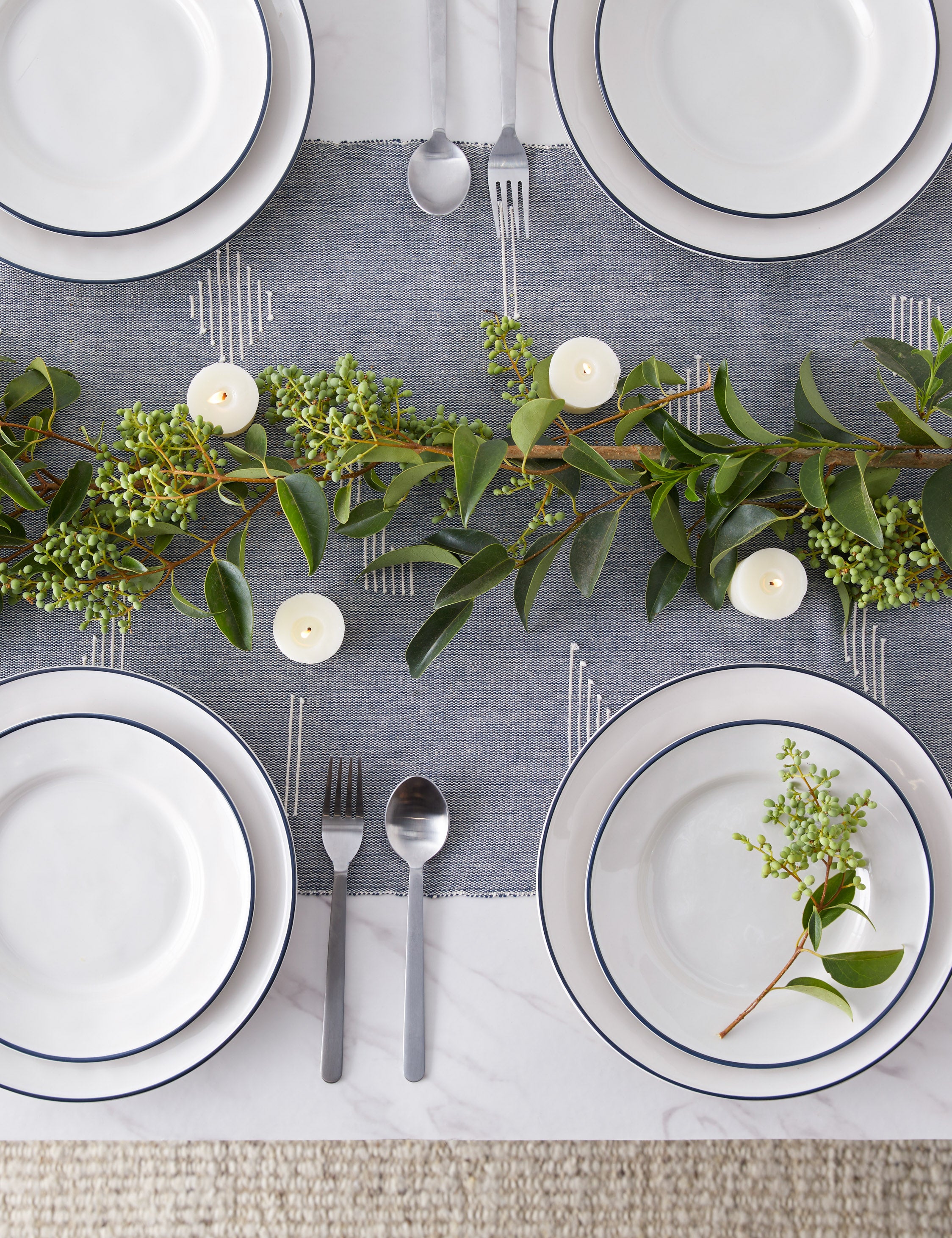 Shapes Handwoven Table Runner by Minna