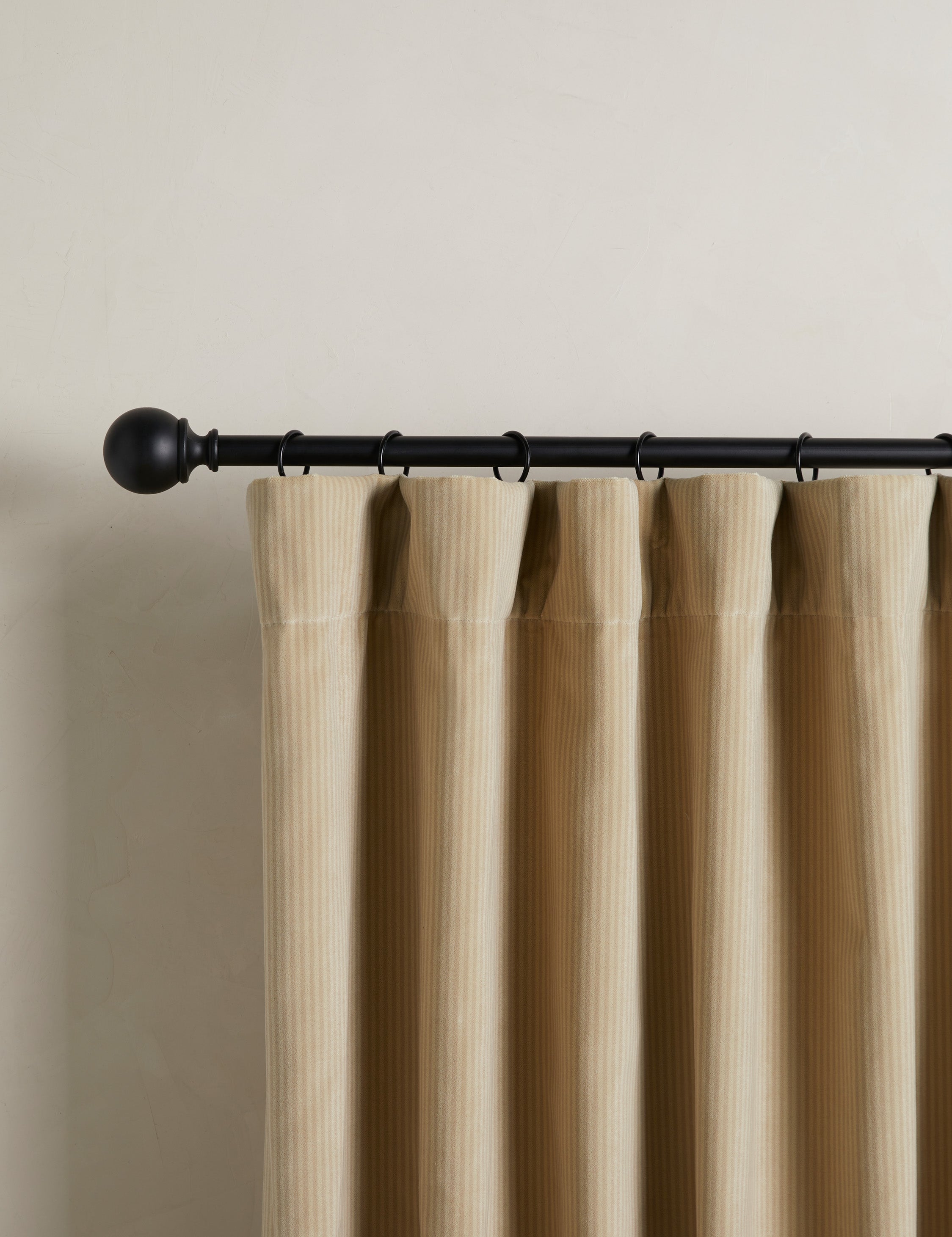 Striped Velvet Curtain Panel by Sarah Sherman Samuel