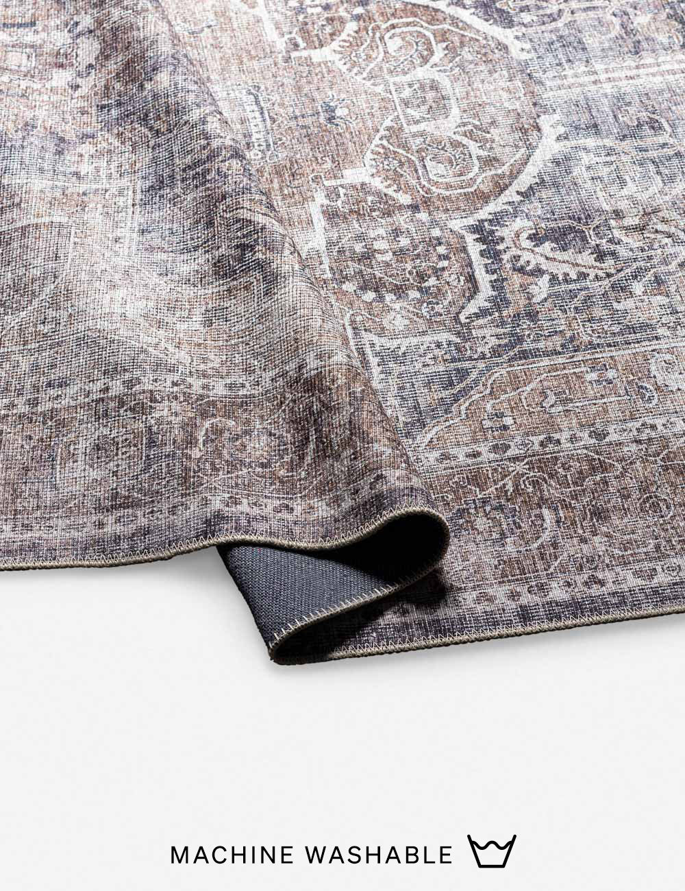 Caspian Washable Vintage-Inspired Rug