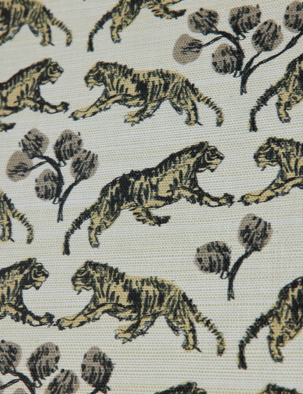 Sarah Sherman Samuel Tiger Grasscloth Wallpaper