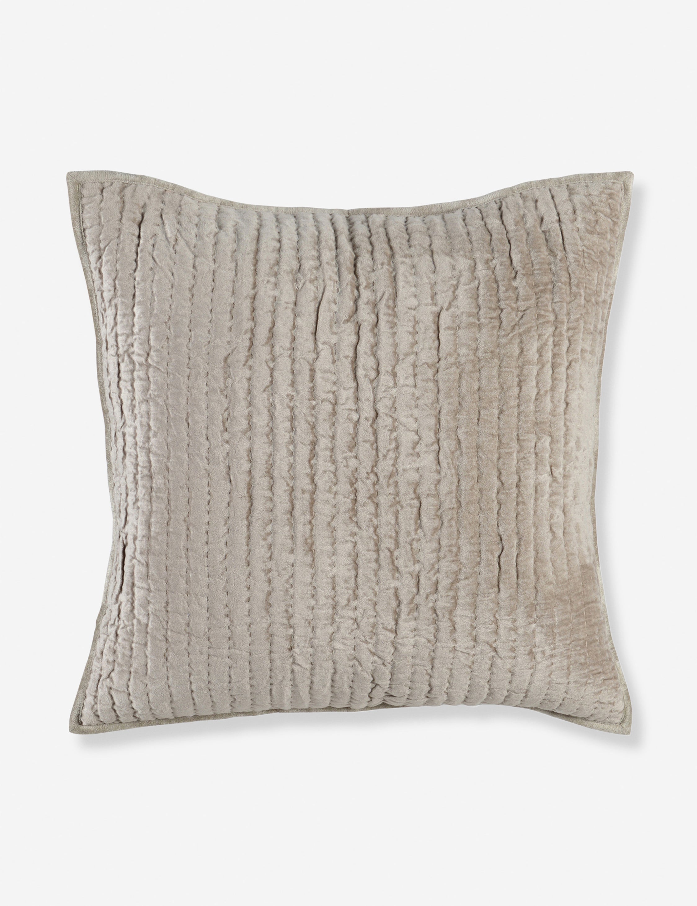 Giulia Quilted Velvet Pillow Sham