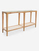 Cohen Oak + Cane Console Table