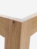 Cohen Oak + Cane Console Table
