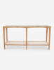 Cohen Oak + Cane Console Table