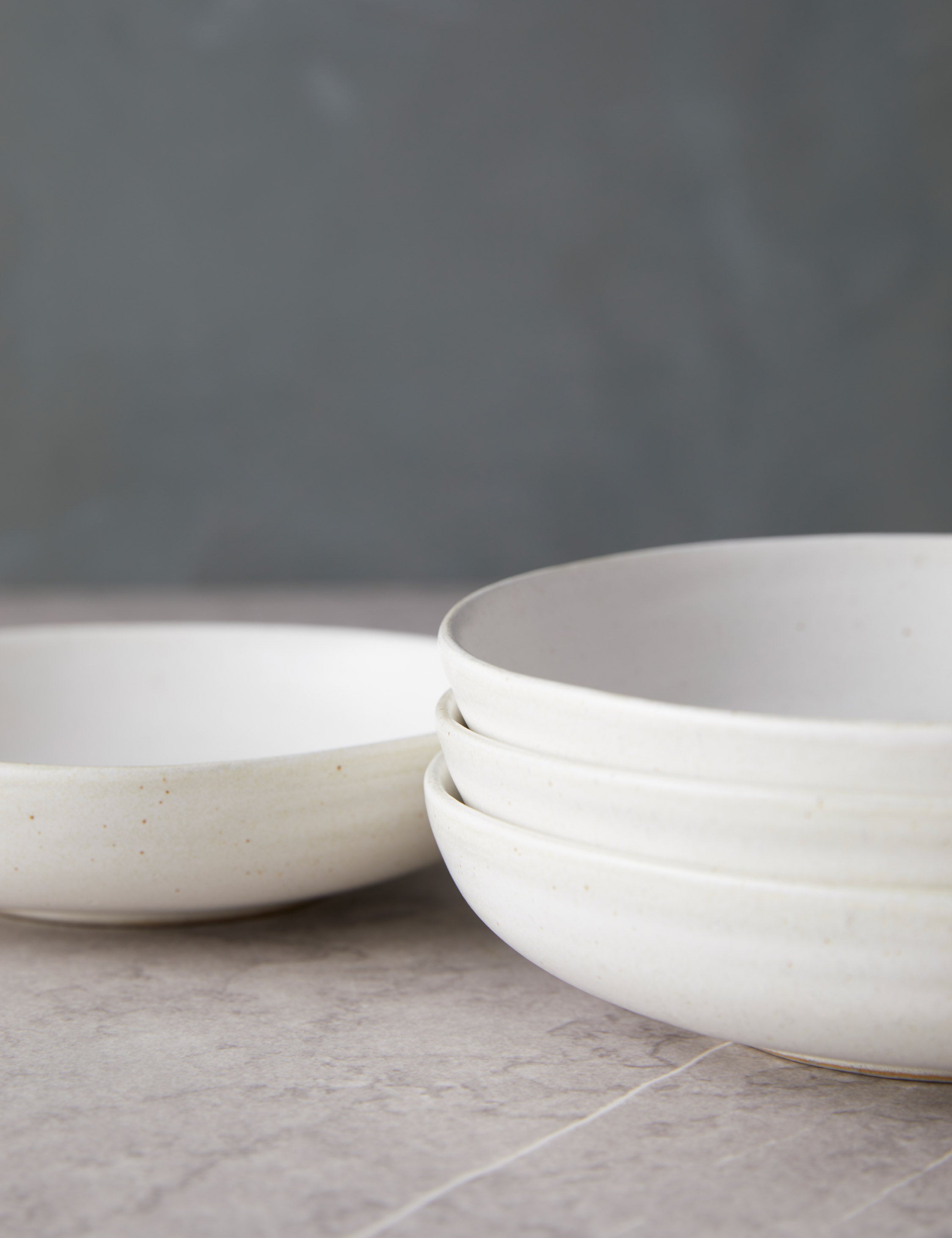 Weilan Low Stoneware Bowl - Set of 4