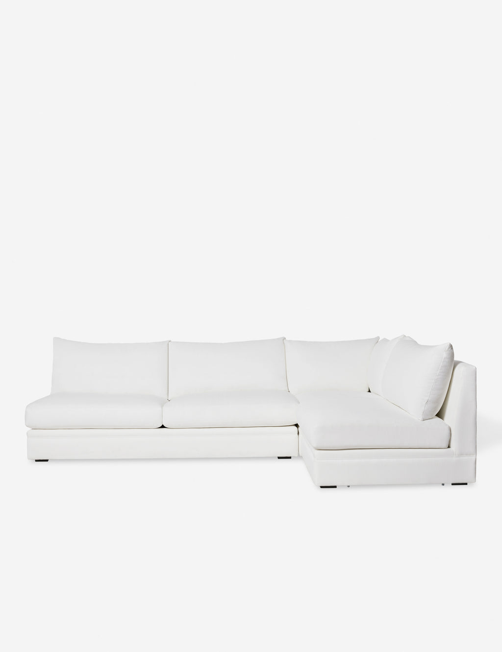 Winona Modern Armless Sectional Sofa