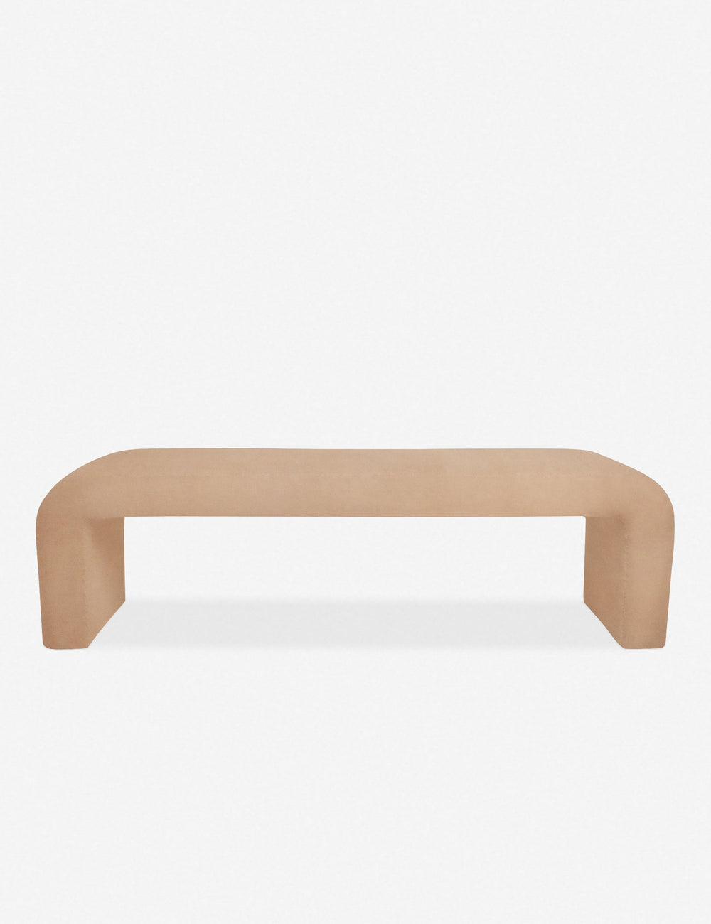 Tate Upholstered Velvet Bouclé Curved Bench