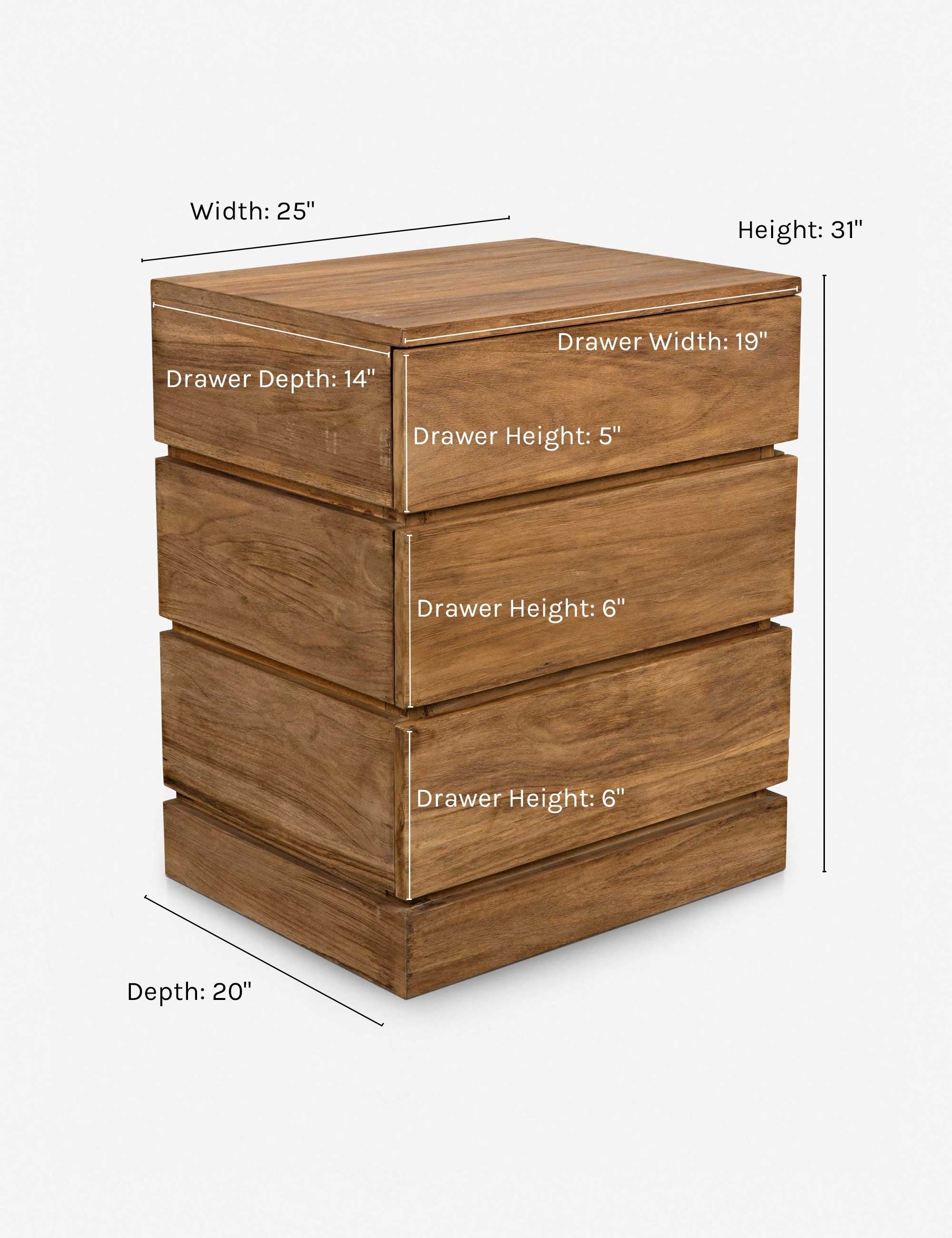 Ingra 4-Drawer Tall Dresser