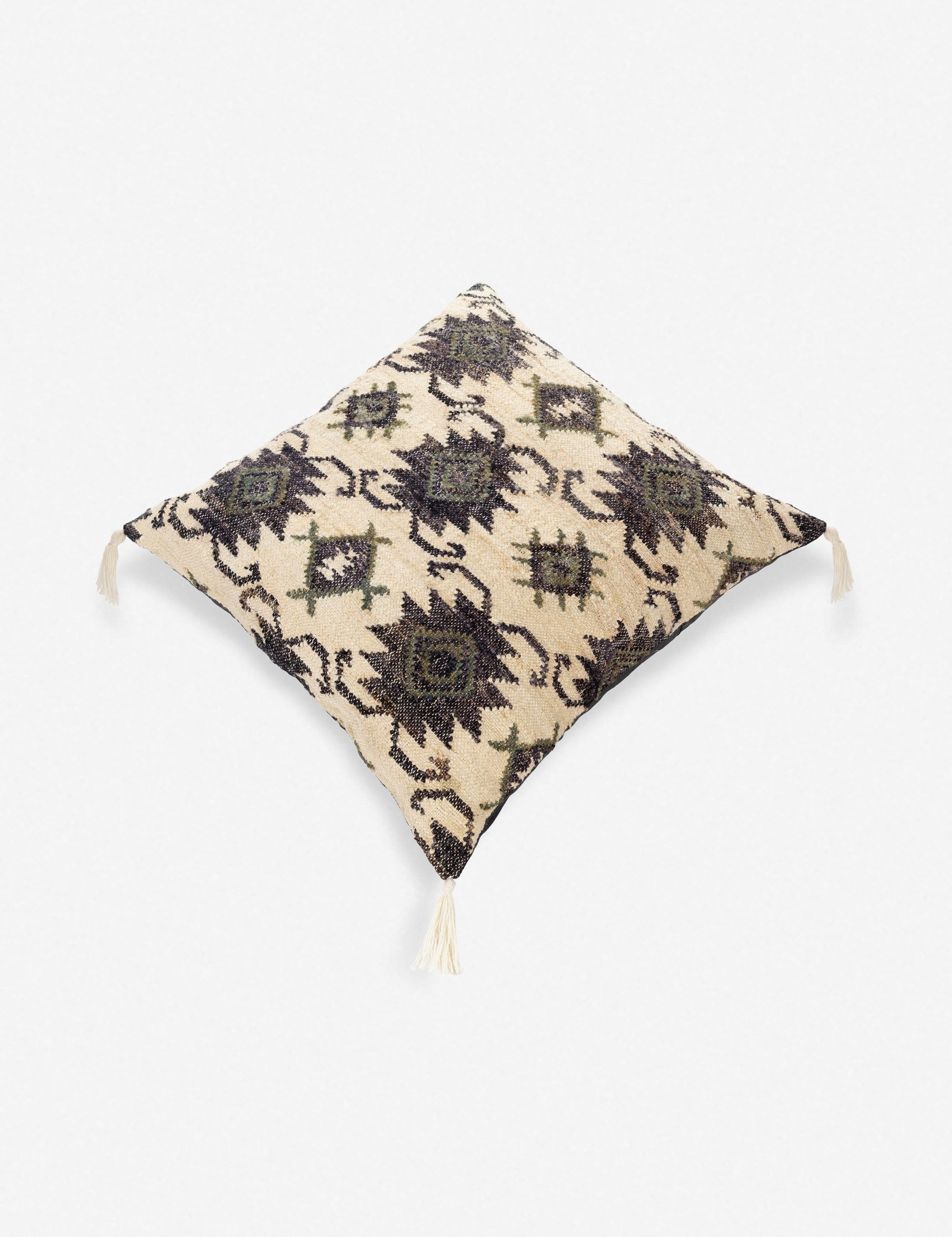 Jorine Embroidered Tassel Pillow