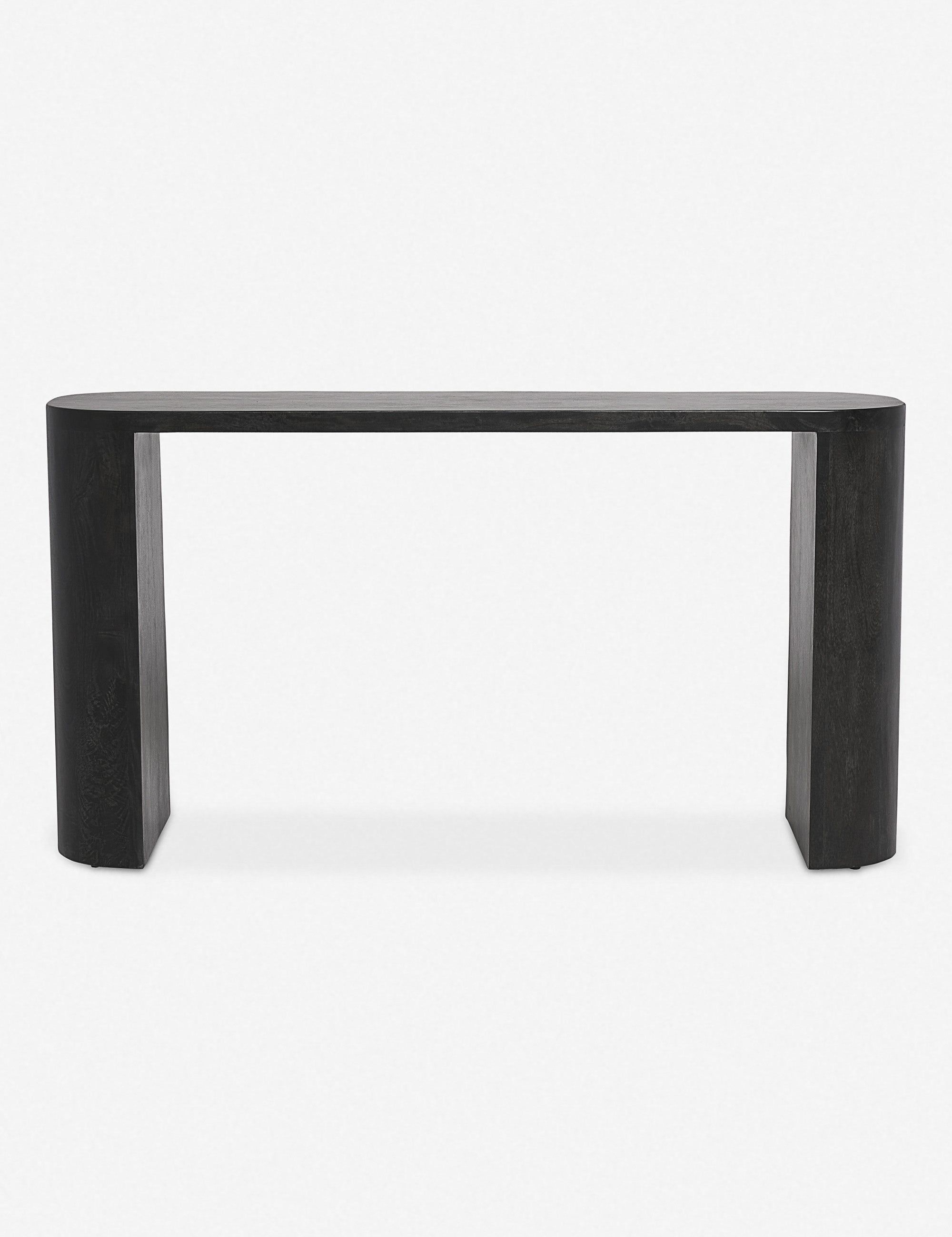 Luna Black Wooden Console Table