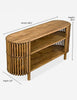 Vedima Slatted Console Table