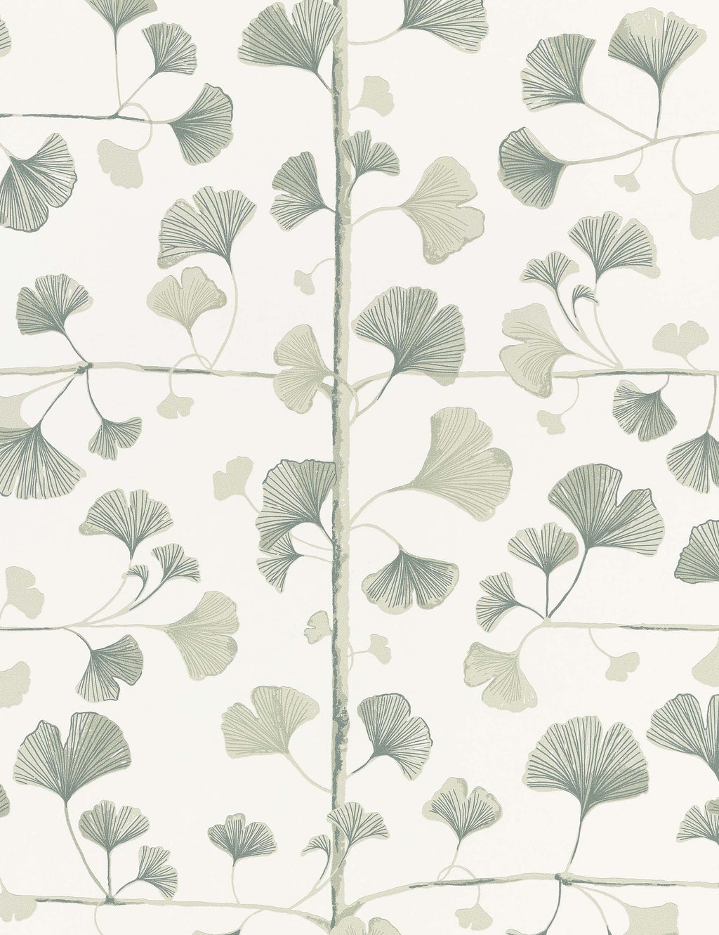 Scalamandre Gingko Wallpaper, Light Green Swatch